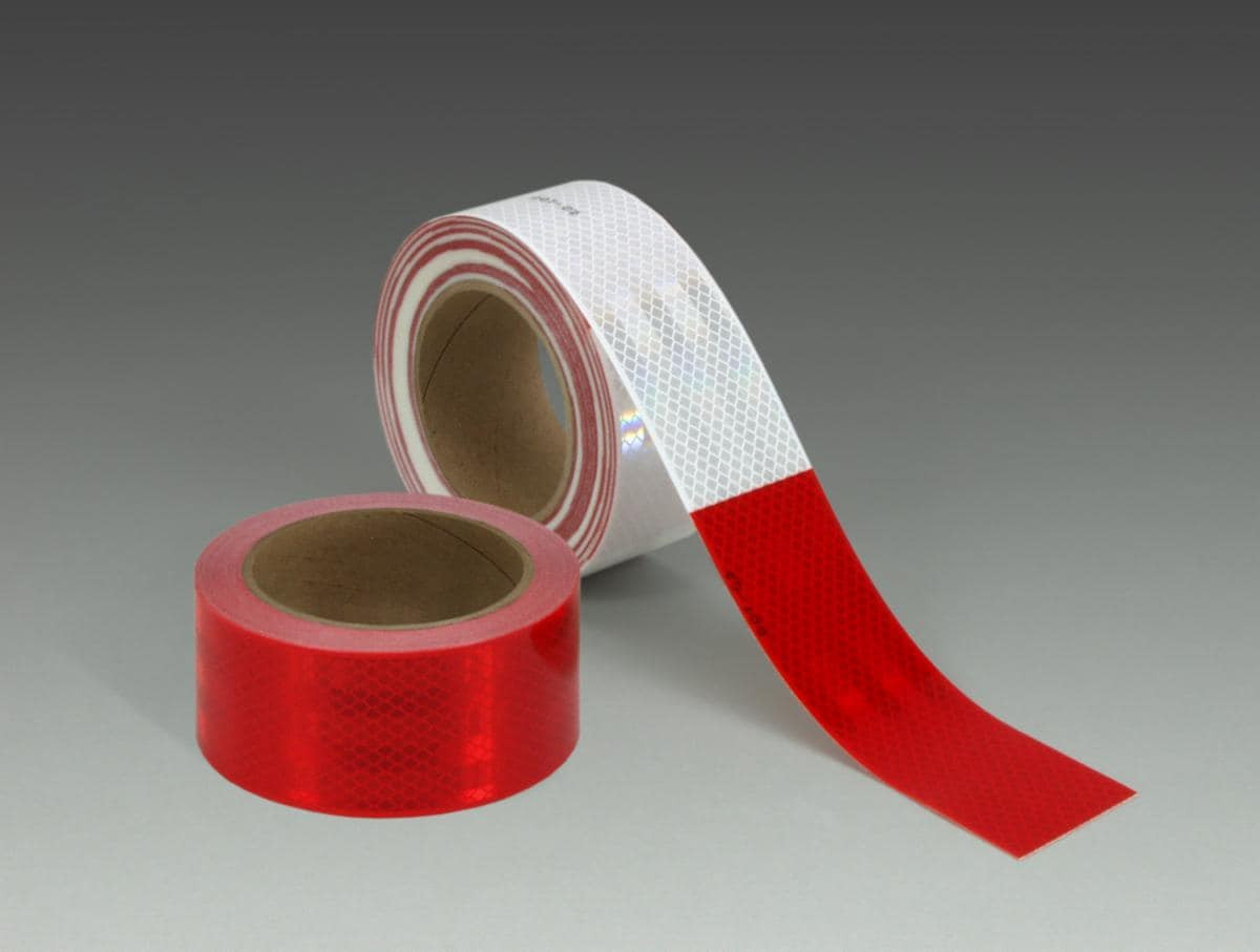 3M Diamond Grade Conspicuity Markings 983-32, Red/White, 3 in x 50 yd ...