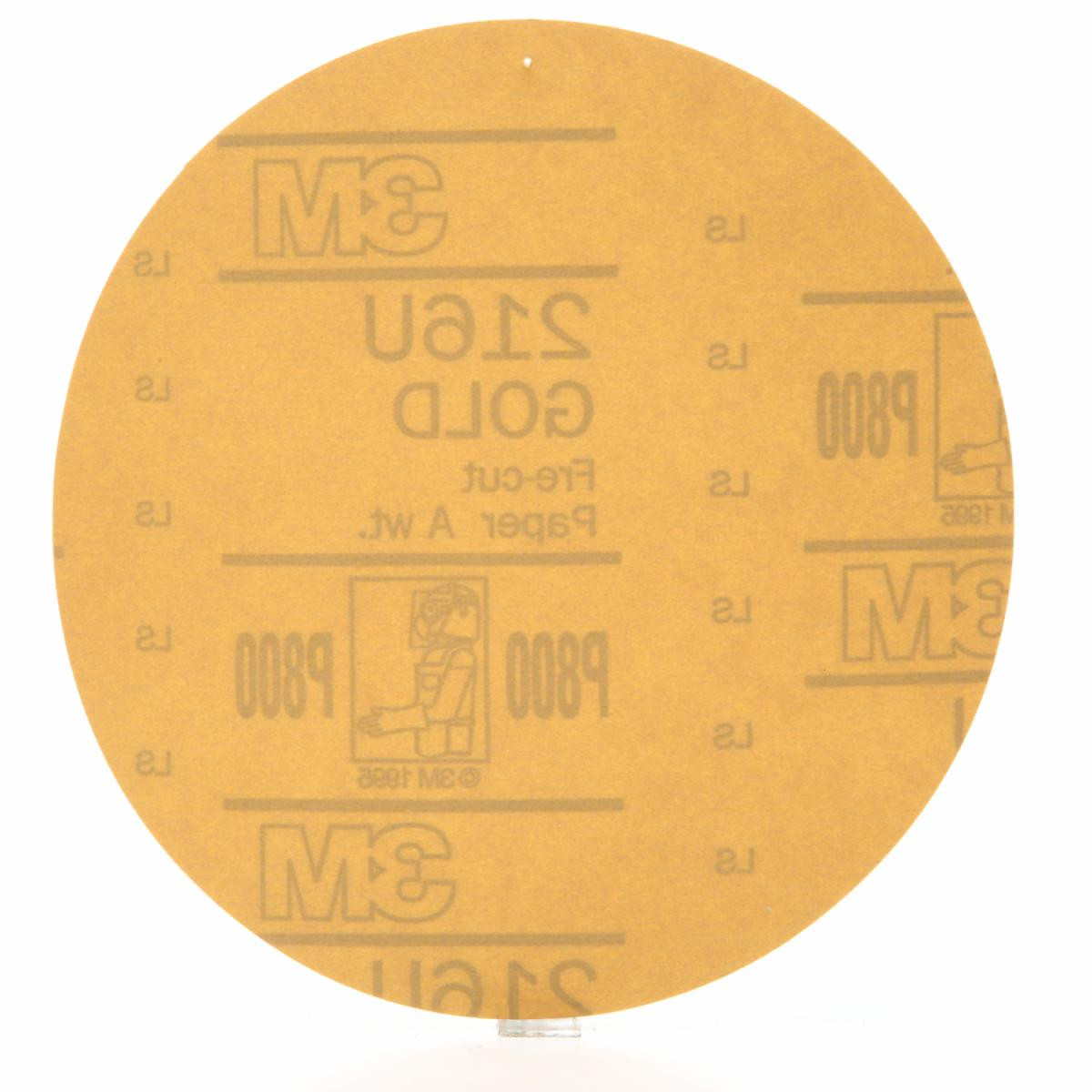 3M Hookit Gold Disc 216U 00922, 6 in, P800, 50 Discs/Carton, 4 Cartons ...