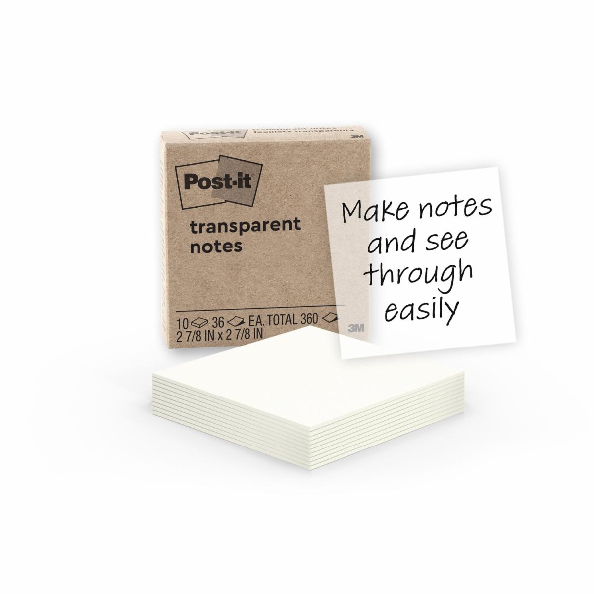 Post-it Transparent Notes 600-TRSPT-10PK Case of 24 - SAB Resources