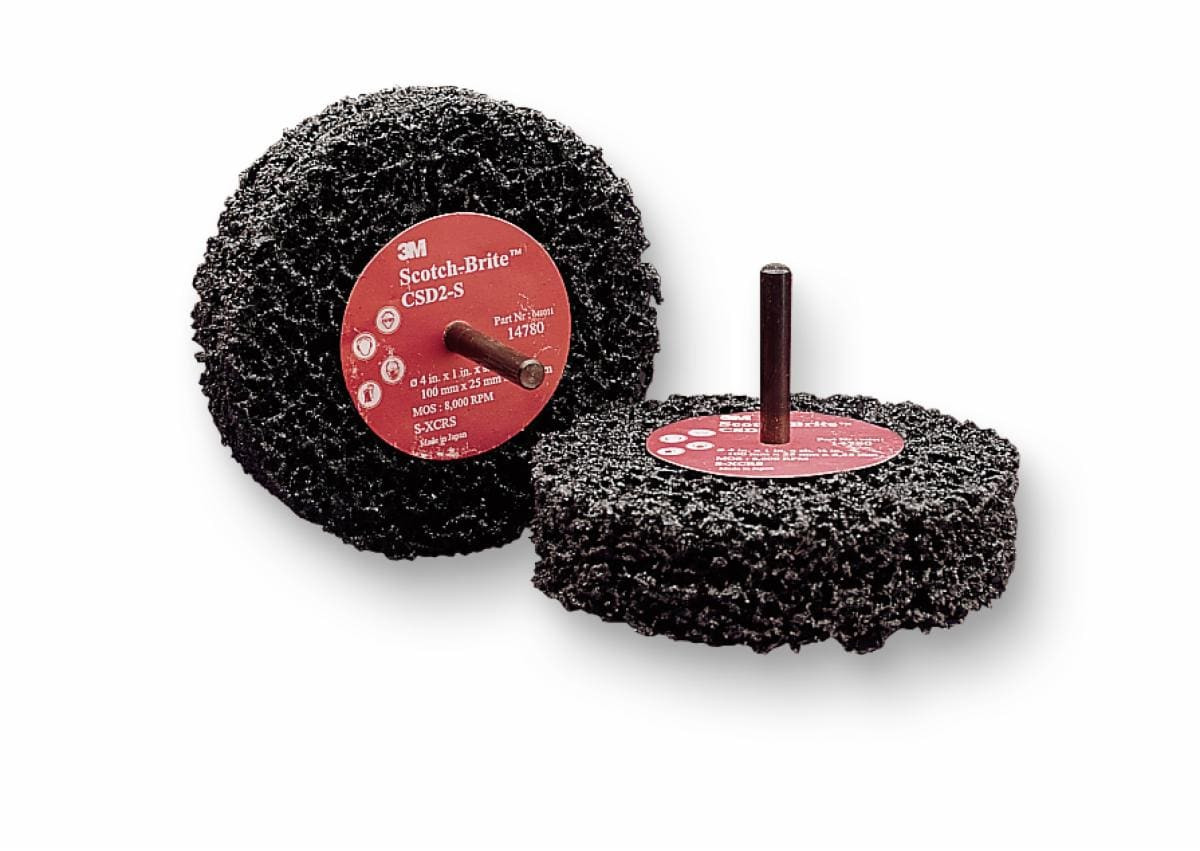 Scotch-Brite Clean and Strip Disc D1, 4 in x 1/2 in x 1/4 in S XCS, 10 ...