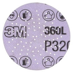 3M Xtract Film Disc 360L, P320 3MIL, 3 in, Die 300LG, 100/Carton, 500 ...