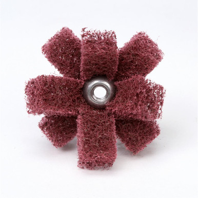 Scotch-Brite Cross Buff, 1-1/2 in x 3/8 in x 2 PLY x 8-32 High Strength ...