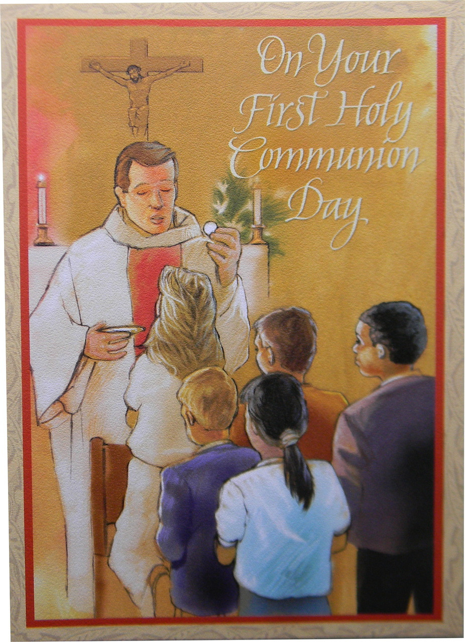 Congratulations On Your First Communion Greeting Card - Our Daily Bread ...