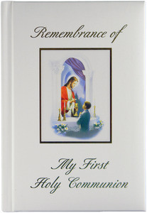 First Communion Remembrance Book Boy - Our Daily Bread Catholic Gifts
