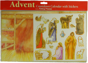 Advent Countdown Calendar with Stickers - Our Daily Bread Catholic Gifts