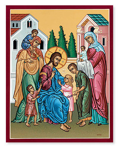 Christ & Children Icon Wall Plaque - Our Daily Bread Catholic Gifts
