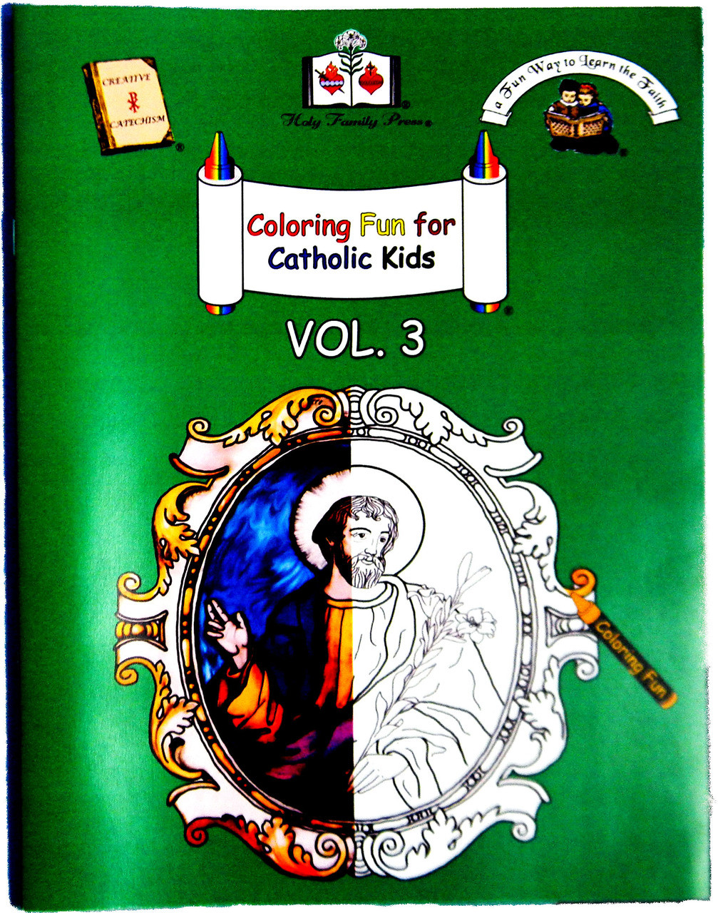 Coloring Fun for Catholic Kids Vol. 3 - Our Daily Bread Catholic Gifts