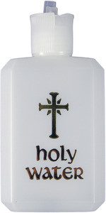 Holy Water Bottle 4 oz Plastic - Our Daily Bread Catholic Gifts