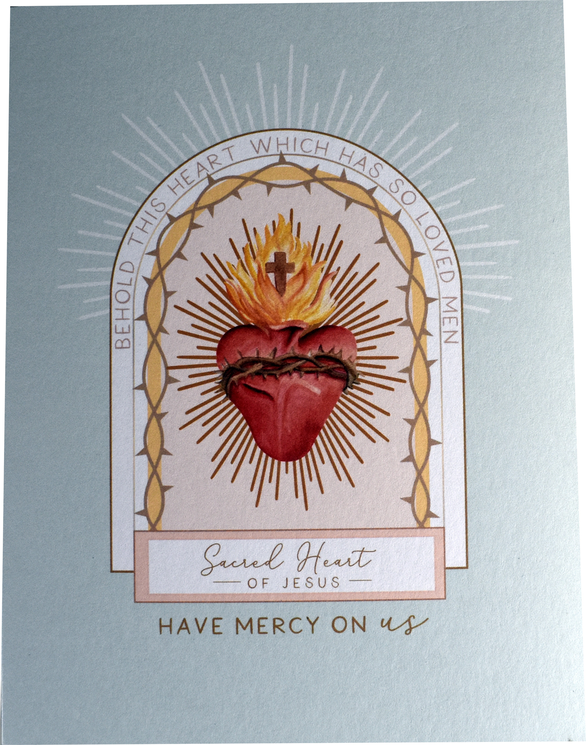 Sacred Heart Novena Greeting Card