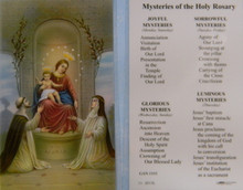 Mysteries of the Holy Rosary Laminated Holy Card - Our Daily Bread ...