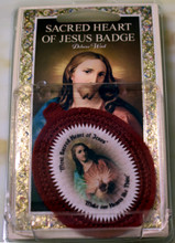 Sacred Heart of Jesus Deluxe Wool Badge