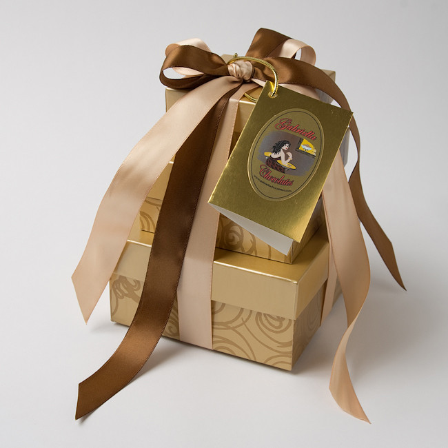 Sweet and Spicy Chocolate Gift Tower - Gabriella Chocolates Confections