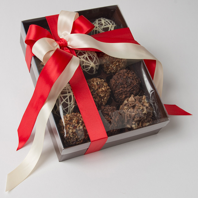 Brandied Cherry Dark Chocolate Truffles - Gabriella Chocolates Confections