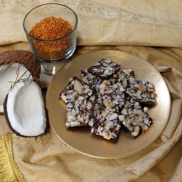 Toasted Coconut Caramel Dark Chocolate Bars - Gabriella Chocolates ...