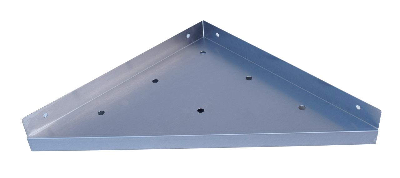 Stainless Steel Wall-Mount Corner Shelf - Omnimed
