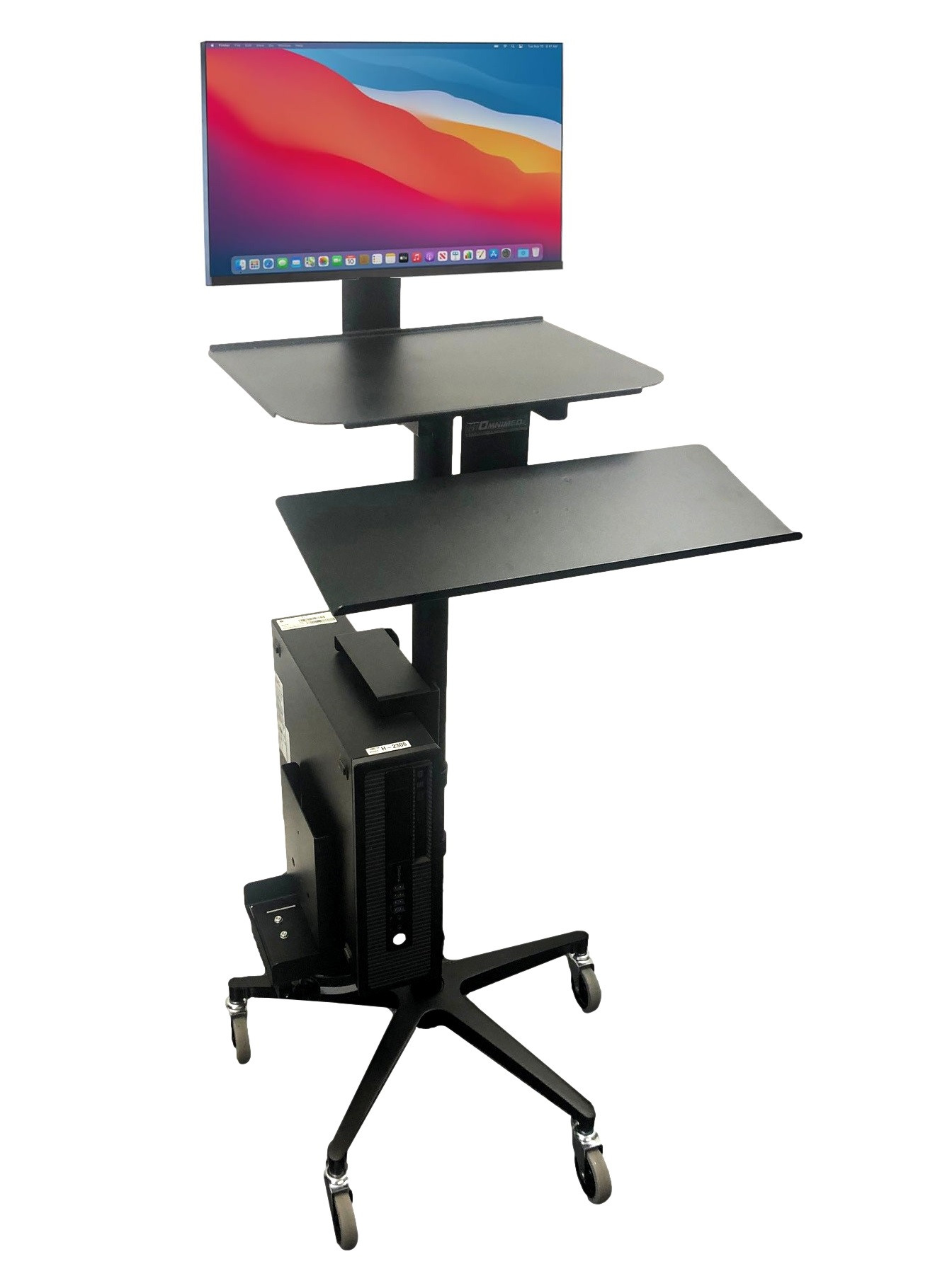 Ergonomic Computer Transport Stand - Omnimed