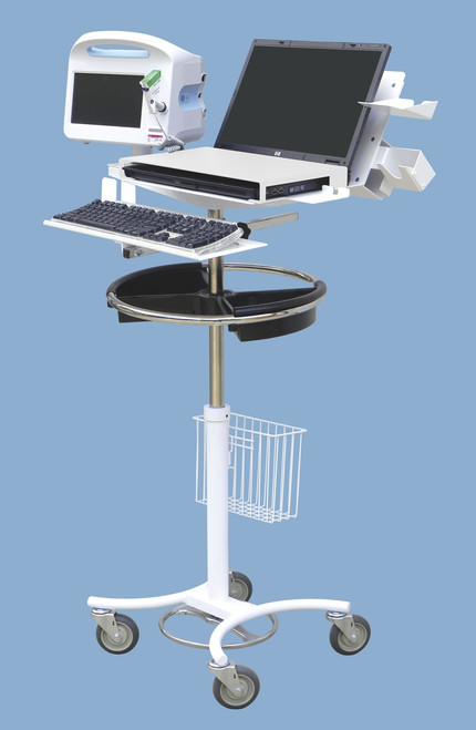Wheeled laptop stand store