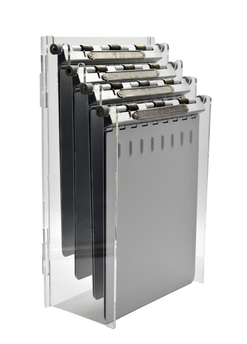 Acrylic Chart Holder Storage Rack (4 Unit Capacity) - Omnimed