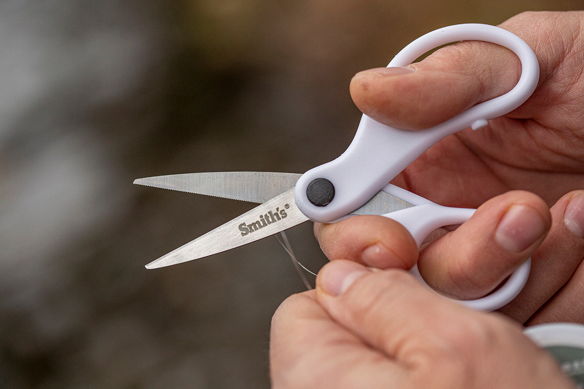 3" White Fishing Line Scissors | Fishing Cleaning Tools