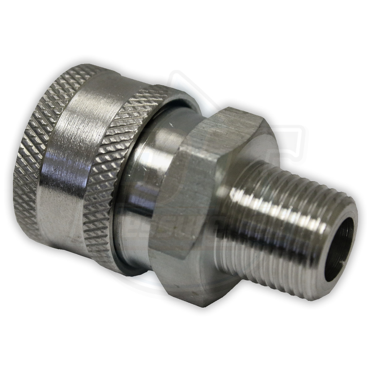 3/8" MPT Standard Stainless Steel Coupler