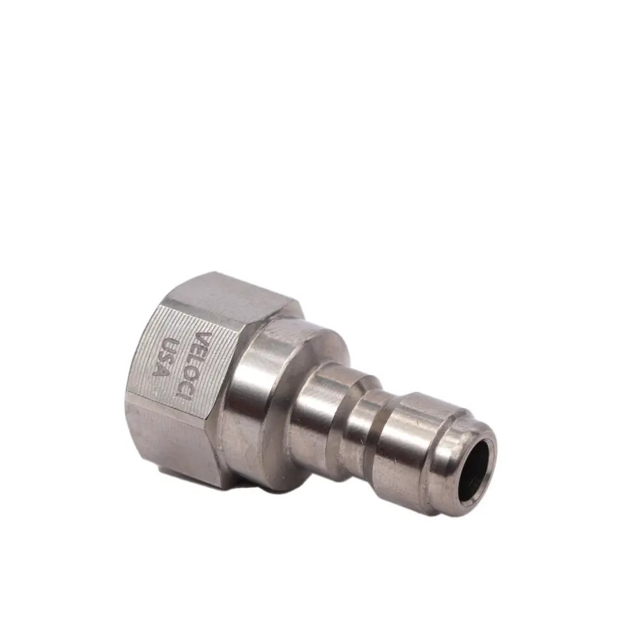 3/8" FPT Premium Stainless Steel QC Plug - Pressure Tek
