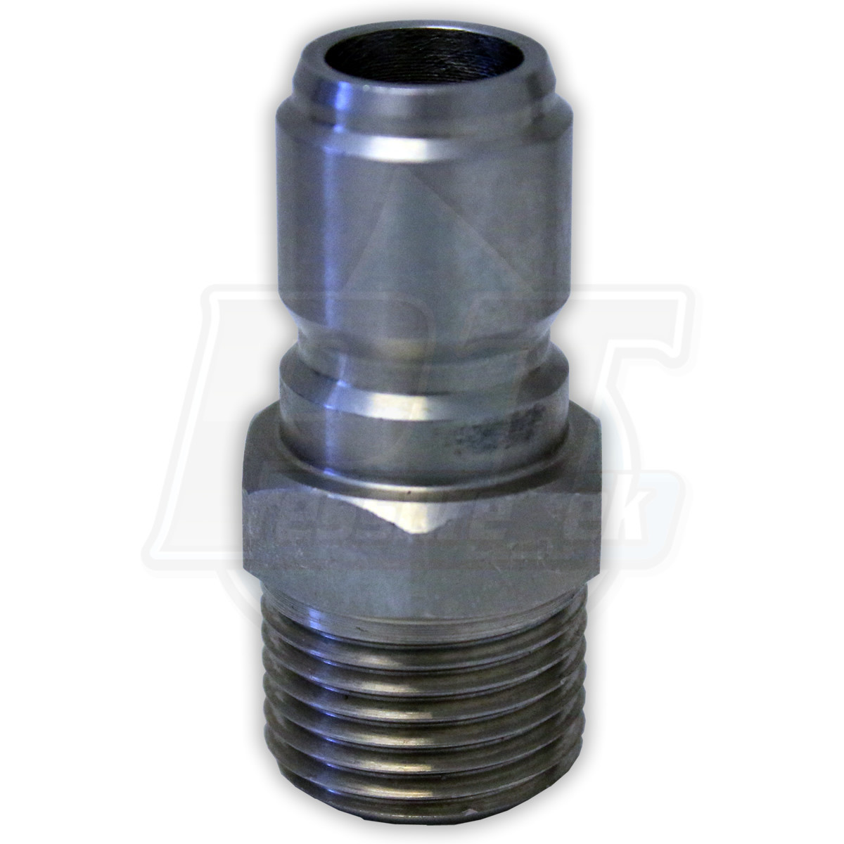 1/2" MPT Standard Stainless Steel QC Plug - Pressure Tek