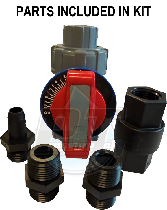 1/2" Proportioner Valve Assembly - Pressure Tek