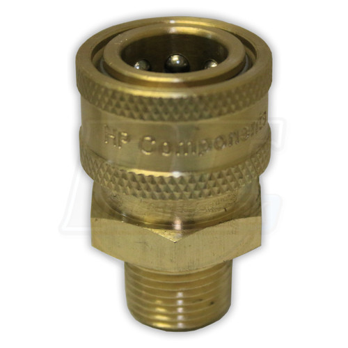 3/8" MPT Standard Brass Coupler - Pressure Tek