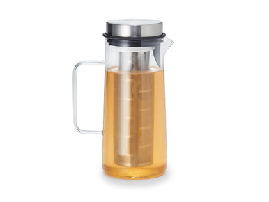 Glass Tea Pitcher with Stainless Steel Infuser - 1 Liter