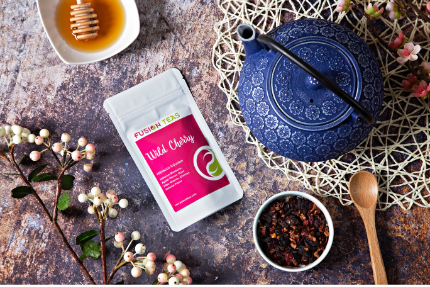 Blueberries & Cream Rooibos Herbal Tea - Sweet, Juicy, Woodsy