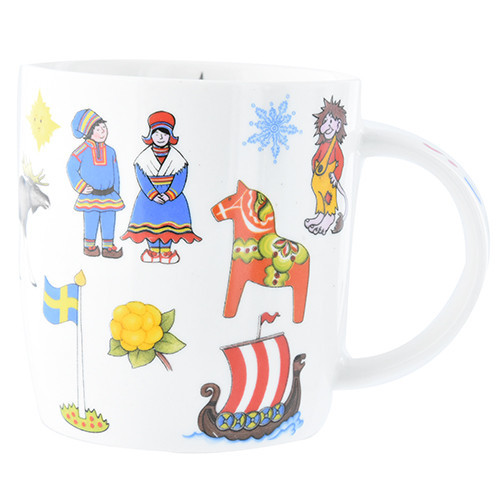 Sweden Motifs Mug | ScandinavianShoppe