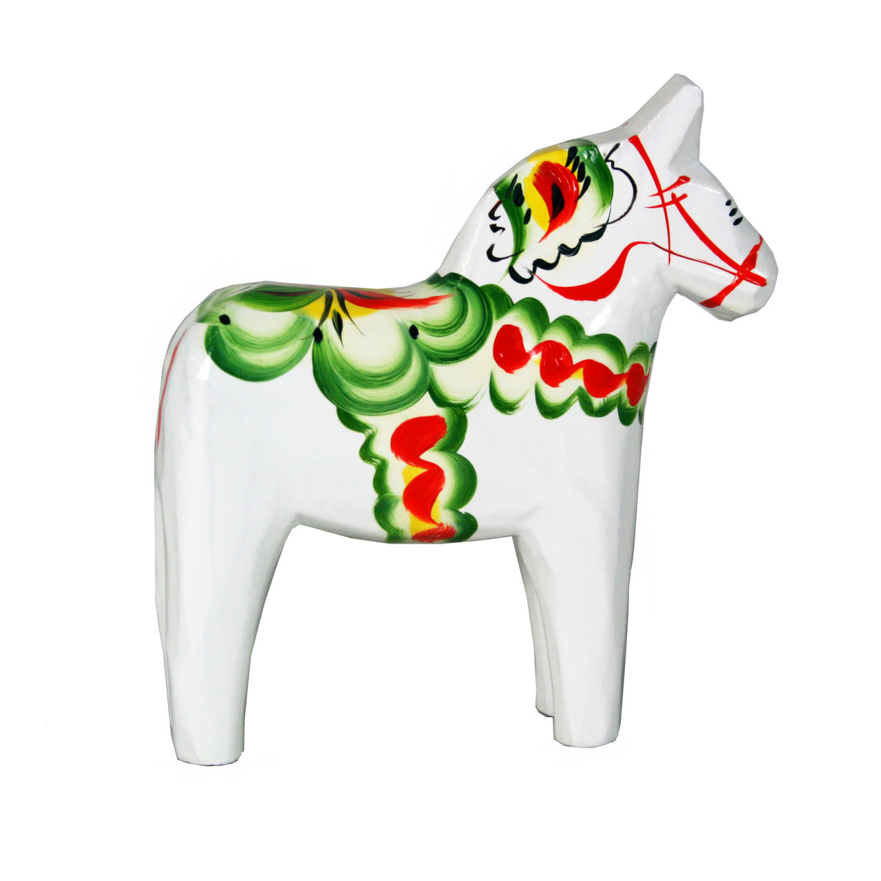 Swedish Wooden Dala Horse - White | ScandinavianShoppe
