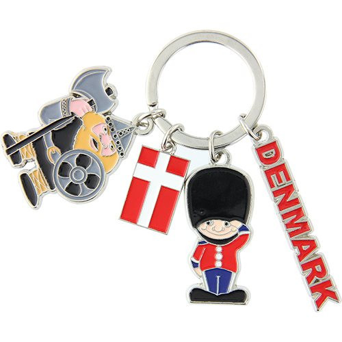 Denmark Icons - Flag, Viking, Danish Guard Key Ring | ScandinavianShoppe