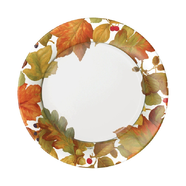 Autumn Leaves Paper Salad & Dessert Plates | ScandinavianShoppe