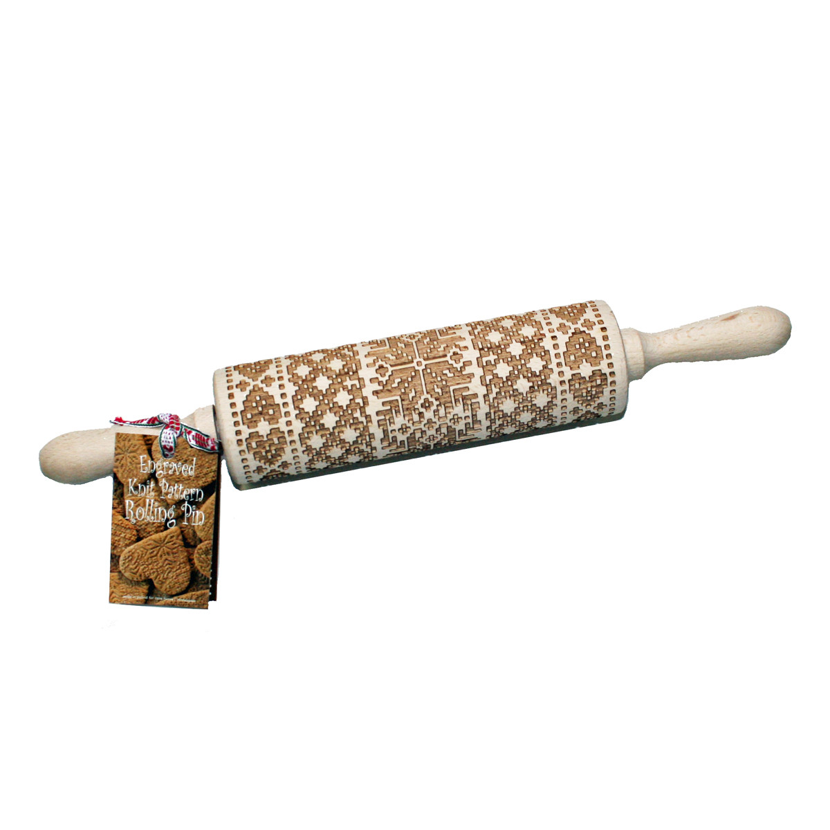 Embossing Rolling Pin - Wooden - Knit | ScandinavianShoppe