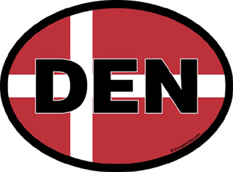 Denmark Car Decal | ScandinavianShoppe