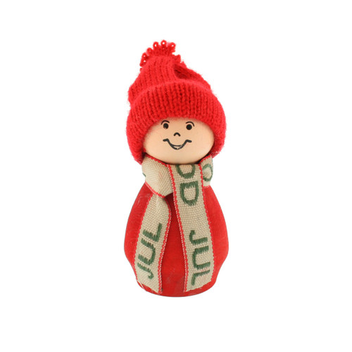Tomte Santa with God Jul Scarf - Red | ScandinavianShoppe