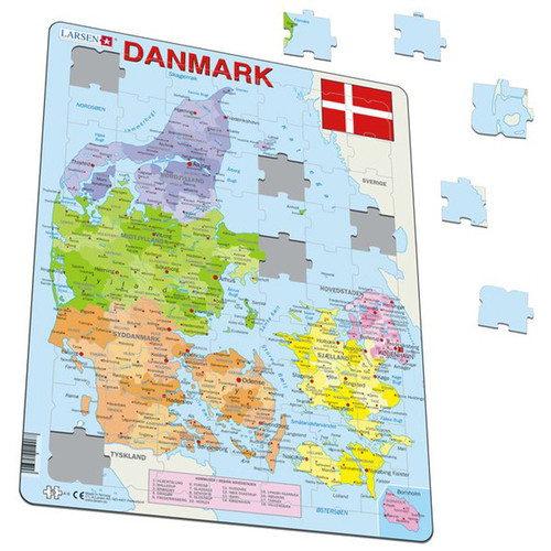 Denmark Puzzle - Danmark | ScandinavianShoppe