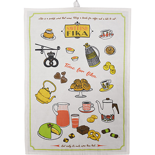 Swedish FIKA Tea Towel/Kitchen Towel | ScandinavianShoppe