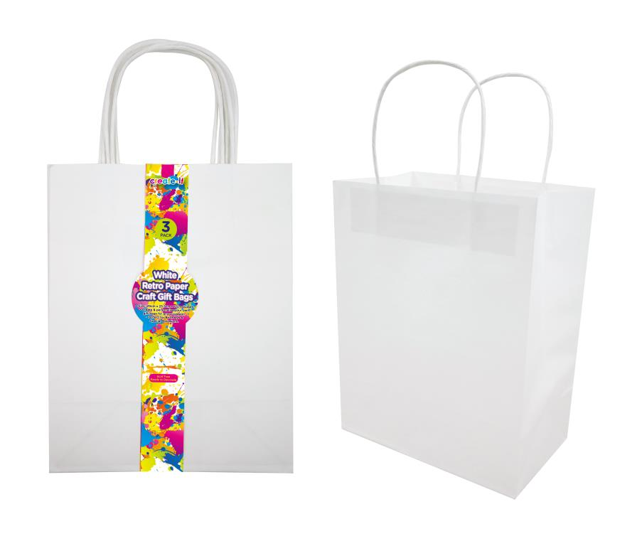 Craft Gift Bags - Heritage Floral Series - 20CM x 15CM x 9CM - 4PK ...