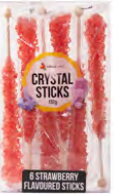 Crystal Sticks Red 5ct - Discount Party World