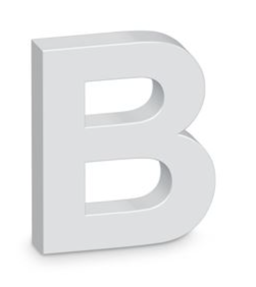 B LETTER ALPHA ART - Discount Party World