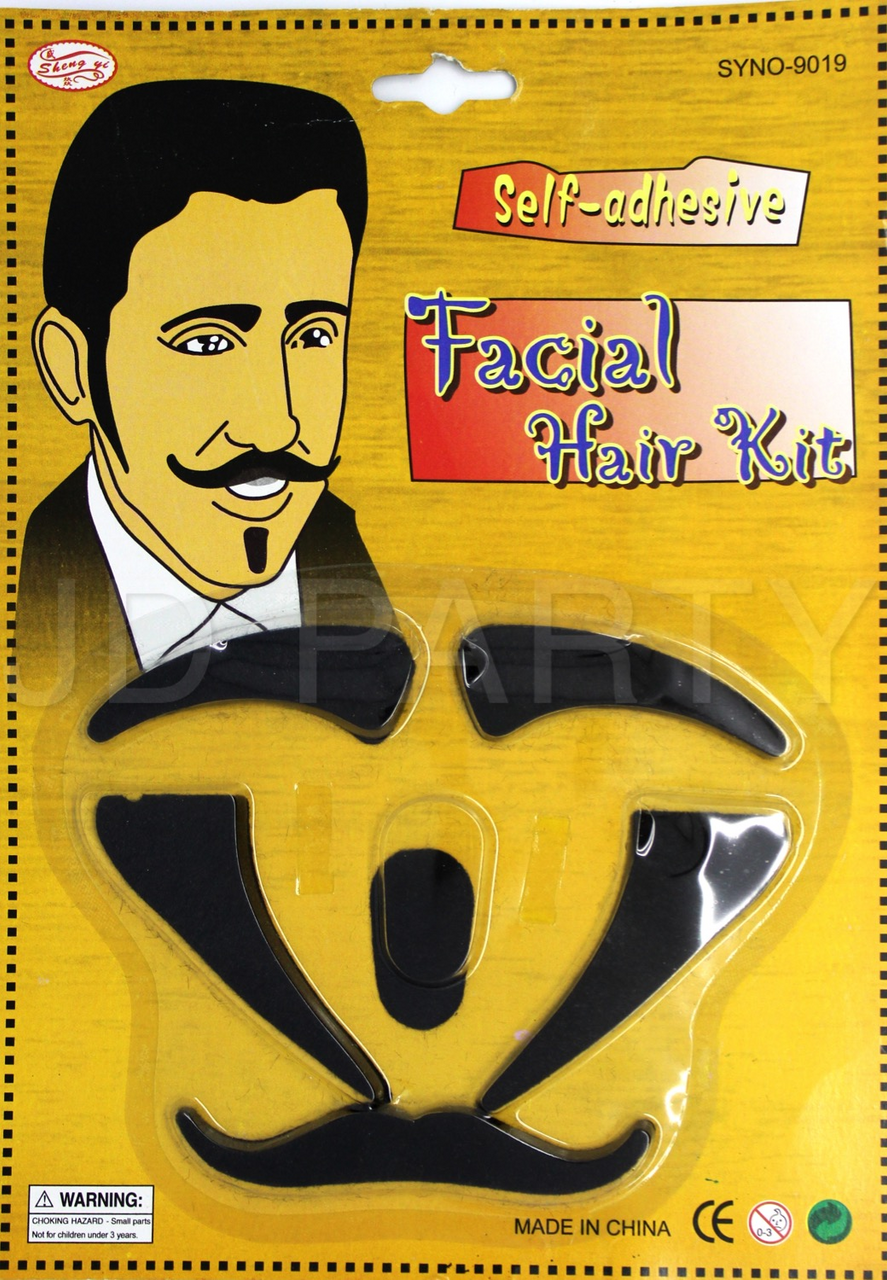 Facial Hair Kit - Discount Party World