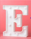 LED Letter E - Discount Party World