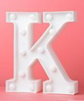 LED Letter K - Discount Party World