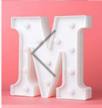 LED Letter M - Discount Party World