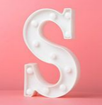LED Letter S - Discount Party World