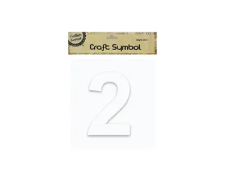 20CM WHITE NUMBERS - 2 - Discount Party World