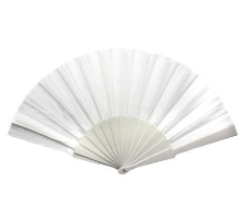 Small Plastic Fan (White) - Discount Party World