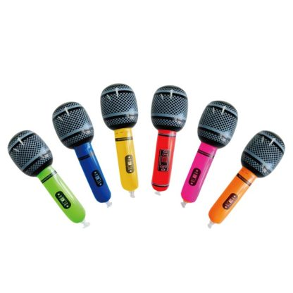 PVC Inflatable Microphone - 24cm - Discount Party World
